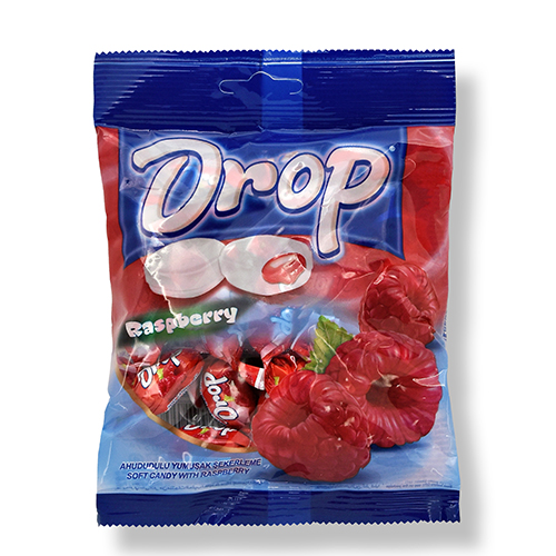 Food & Fruits | DROP Soft Candy (Raspberry) Bag 90g(1*24) (5603)